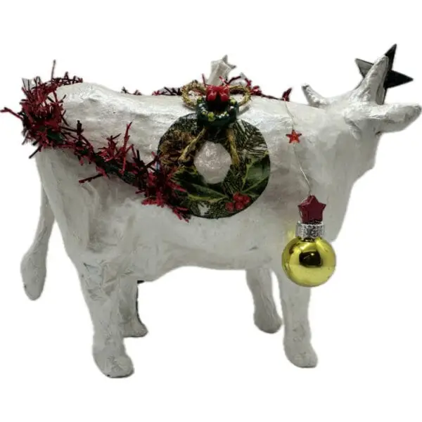 Vache décorative la DéCOW de Noël - Vaches et Compagnie
